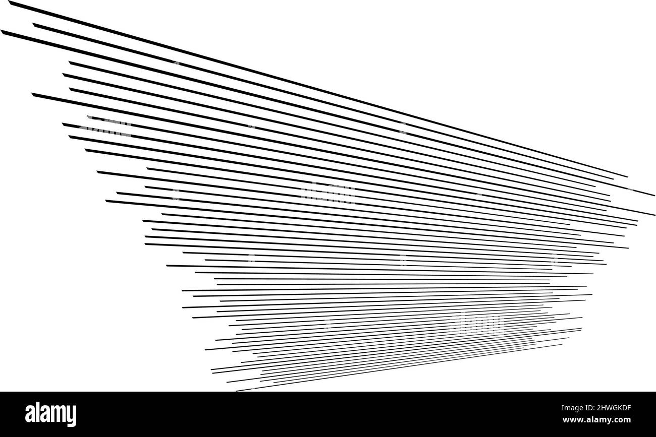 3D lines in perspective, Angled, slanting, oblique and diagonal lines ...