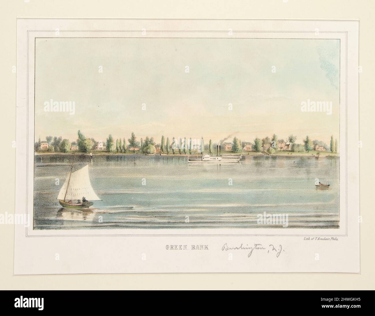 Green Bank (Burlington NJ), from 14 views of Burlington. Engraver ...