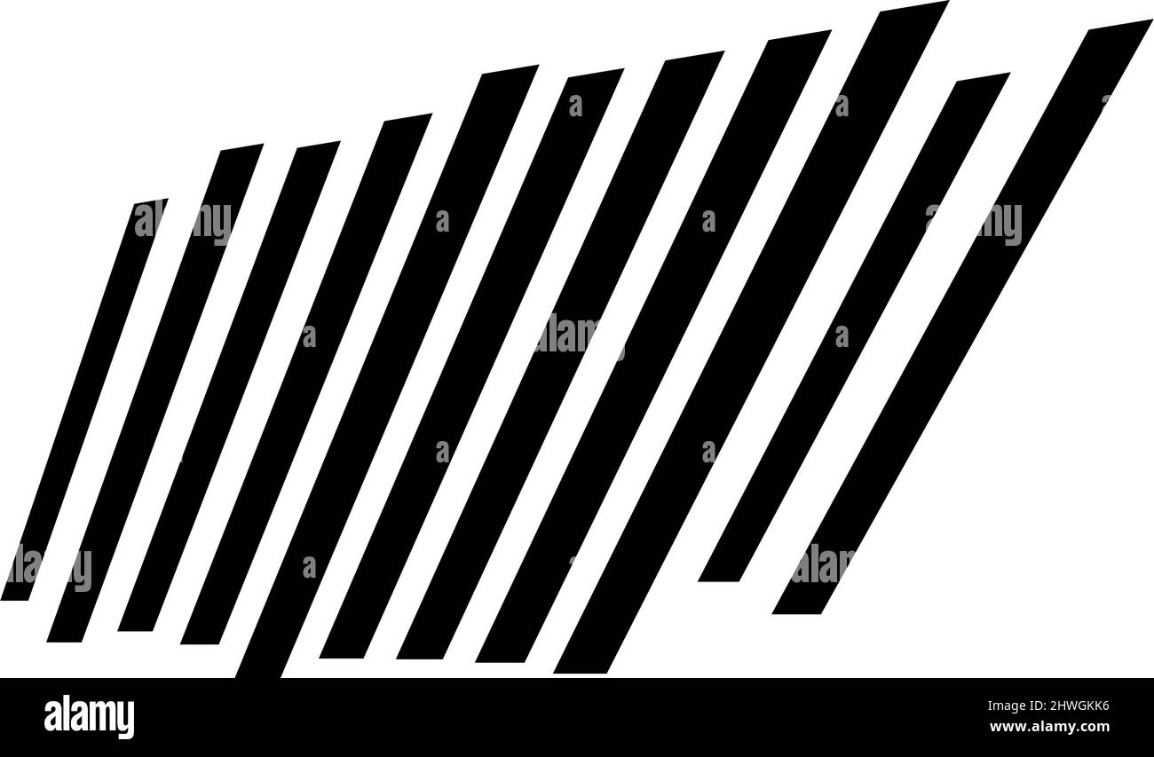 3D lines in perspective, Angled, slanting, oblique and diagonal lines ...