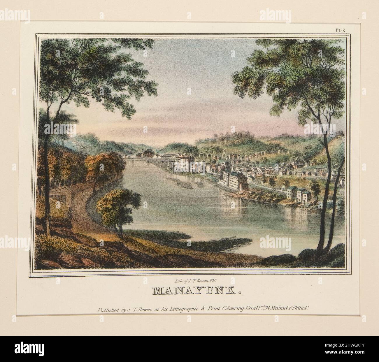 Manayunk from Views of Philadelphia and Its Vicinity. Lithographer ...