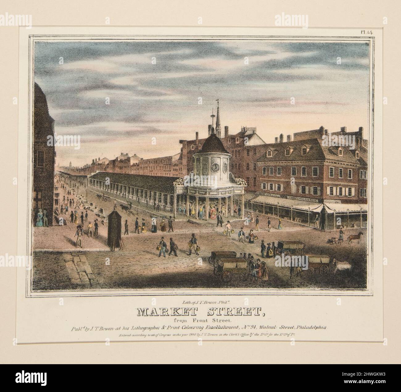 Market Street. from Front Street from Views of Philadelphia and Its ...