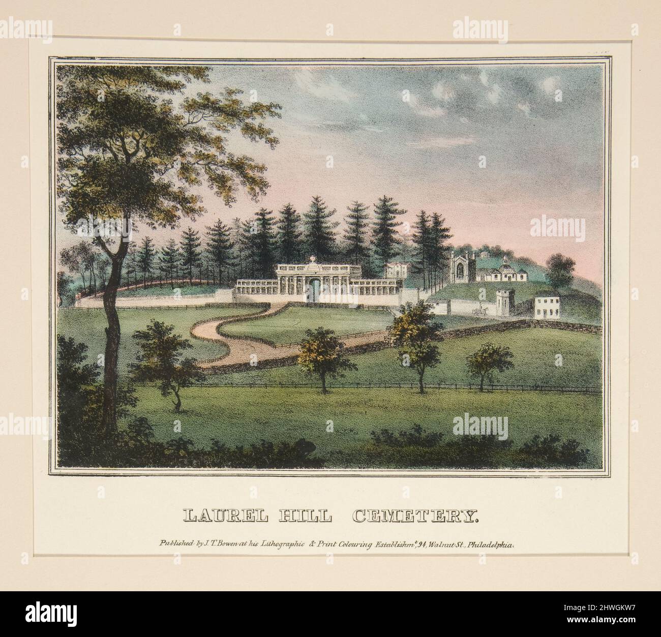 Laurel Hill Cemetery from Views of Philadelphia and Its Vicinity ...
