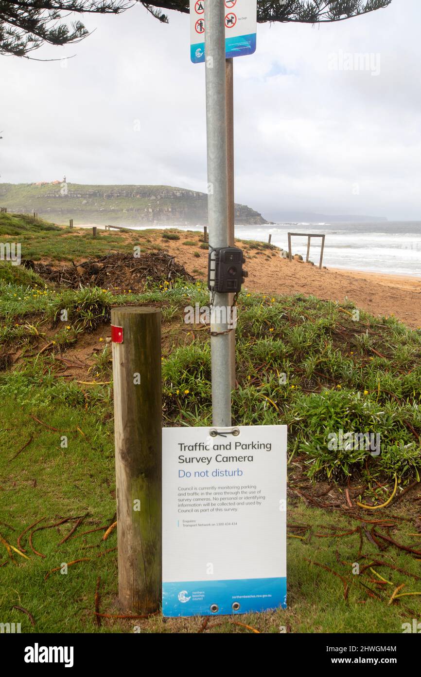 Council operated traffic and parking survey camera at Palm Beach in ...