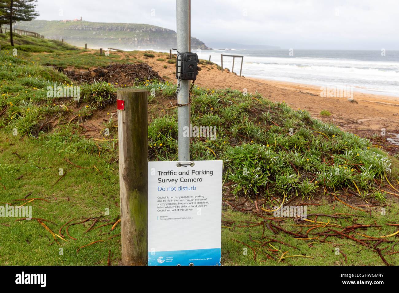 Council operated traffic and parking survey camera at Palm Beach in ...