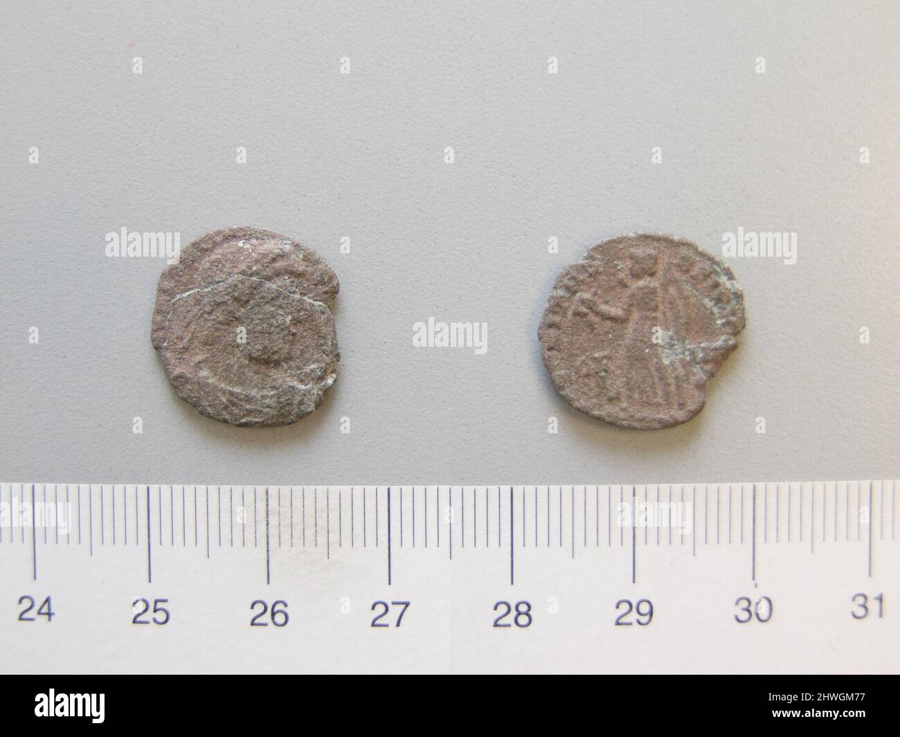 1 Nummus of Valentinian I, Emperor of Rome from Constantinople. Ruler ...