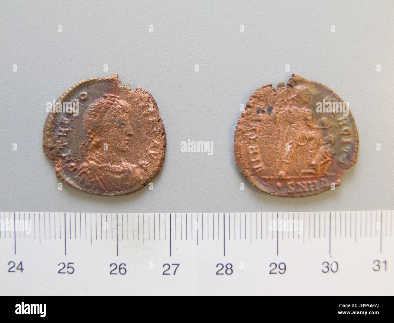 1 Nummus of Theodosius I, Emperor of Rome from Heraclea. Ruler ...