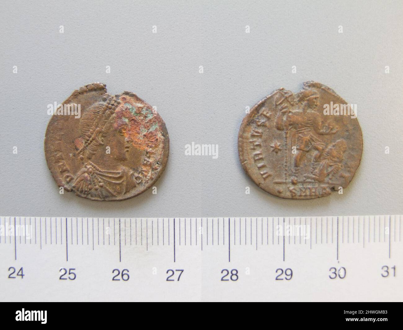 1 Nummus of Theodosius I, Emperor of Rome from Heraclea. Ruler ...