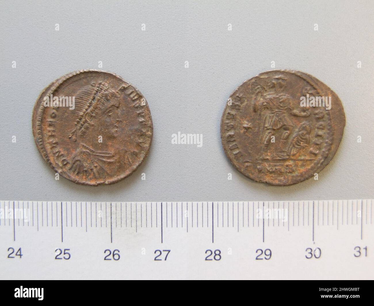1 Nummus of Theodosius I, Emperor of Rome from Heraclea. Ruler ...