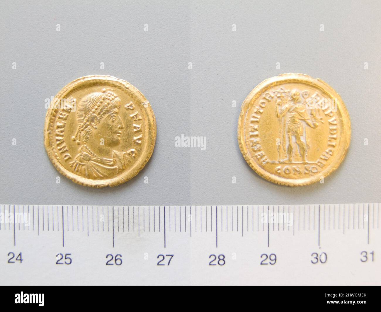 Solidus of Valens, Emperor of the Roman Empire from Constantinople ...