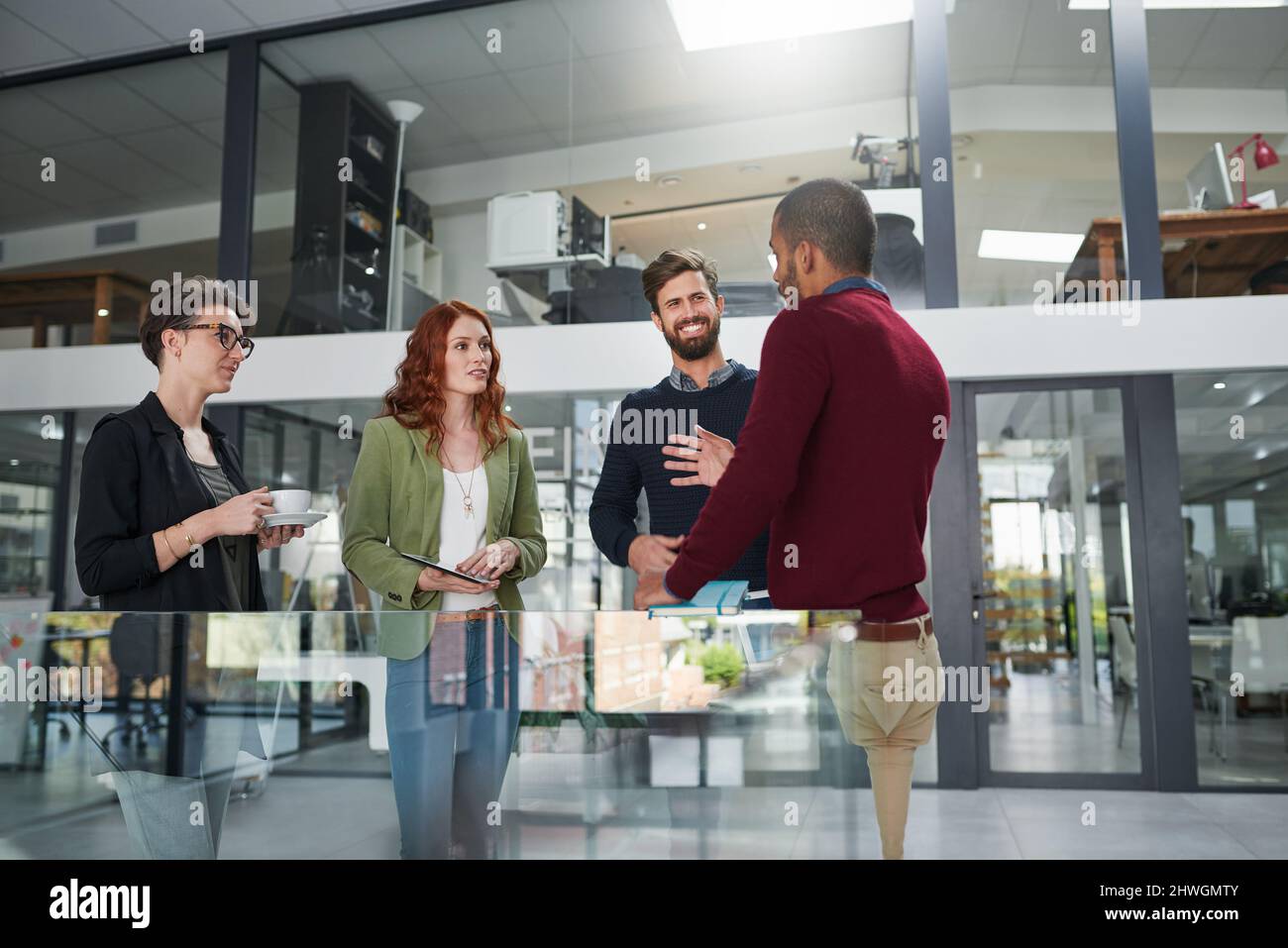 Teamwork is a crucial building block to success. Cropped shot of a ...