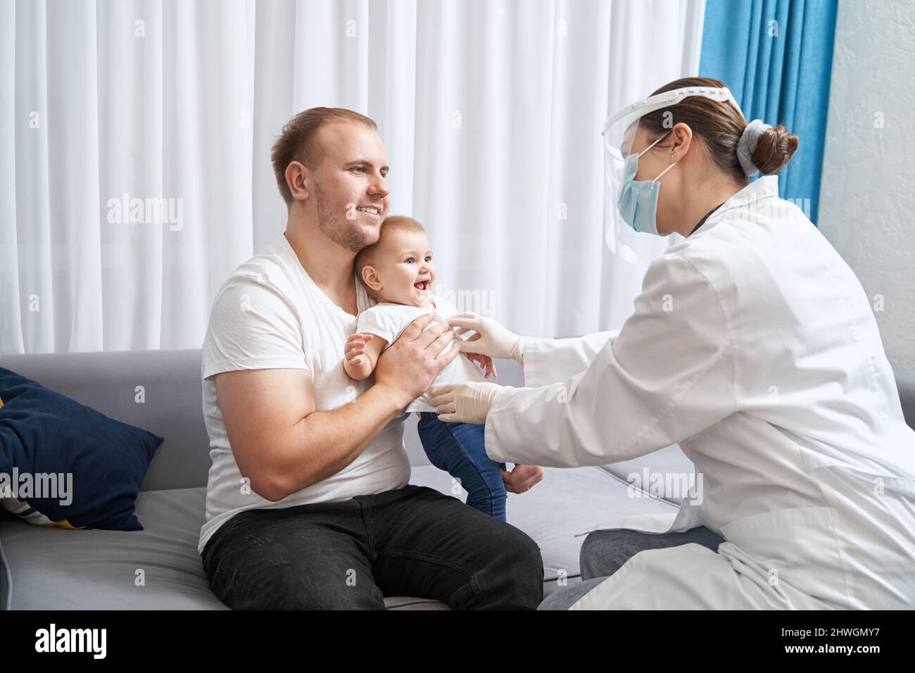 Child touch chest hi-res stock photography and images - Alamy