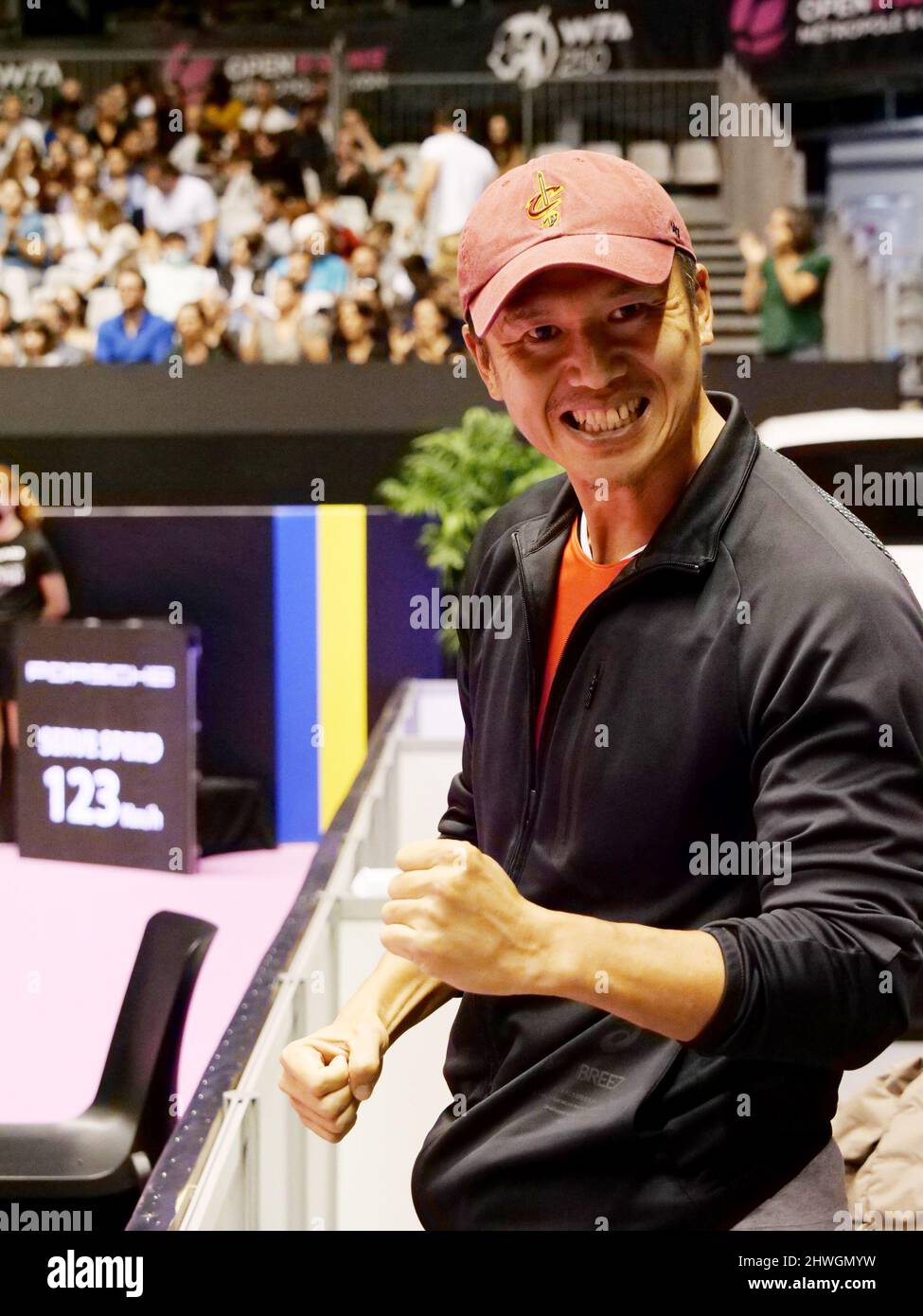 Lyon, France. 05th Mar, 2022. Liu Shuo Coach of Zhang Shuai (CHN) in ...