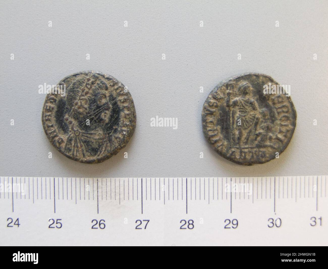 1 Nummus of Theodosius I, Emperor of Rome from Antioch. Ruler ...