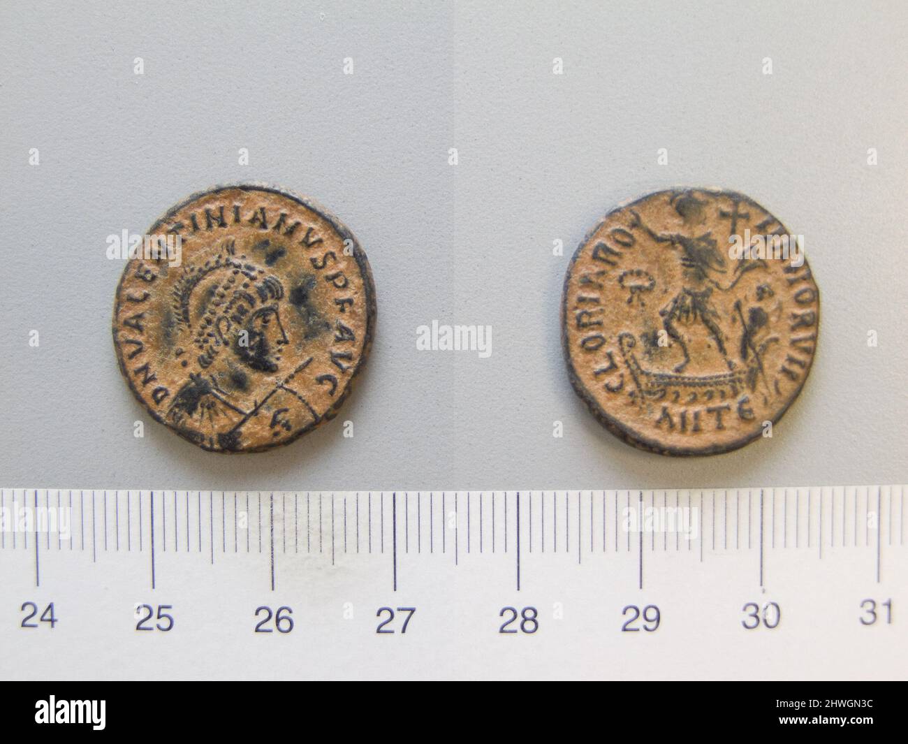1 Nummus of Valentinian II, Emperor of Rome from Antioch. Ruler ...