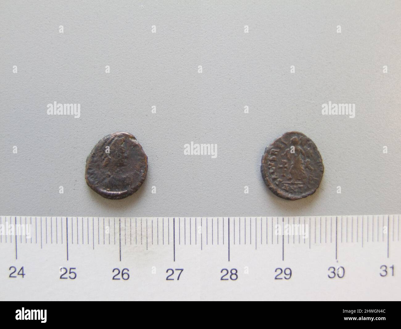 1 Nummus of Valentinian II, Emperor of Rome from Antioch. Ruler ...