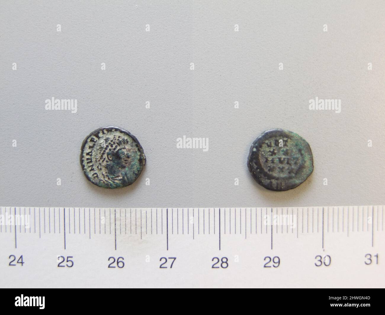 1 Nummus of Valentinian II, Emperor of Rome from Antioch. Ruler ...