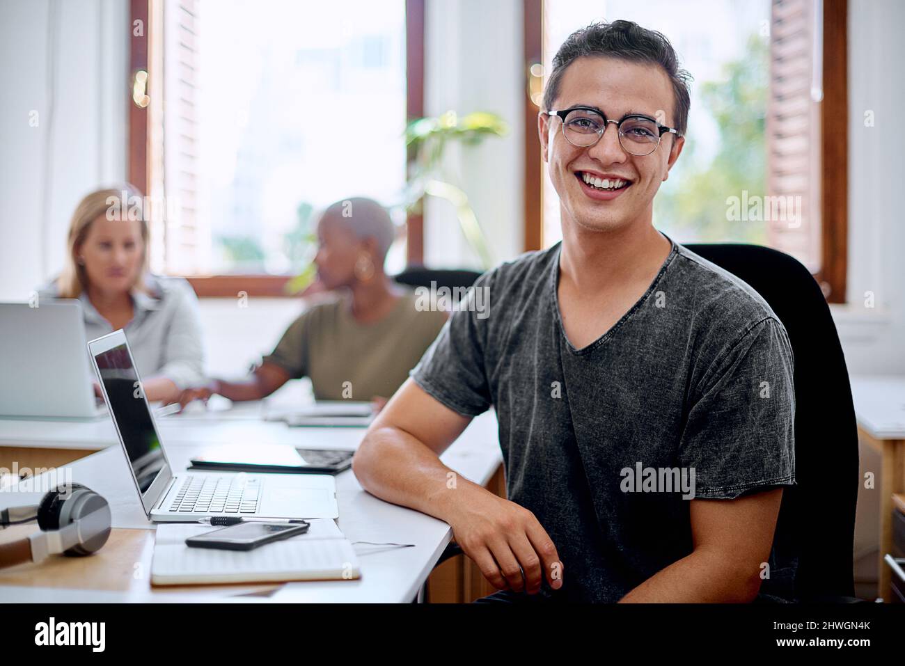 Youll learn lots by showing dedication. Portrait of a young businessman ...