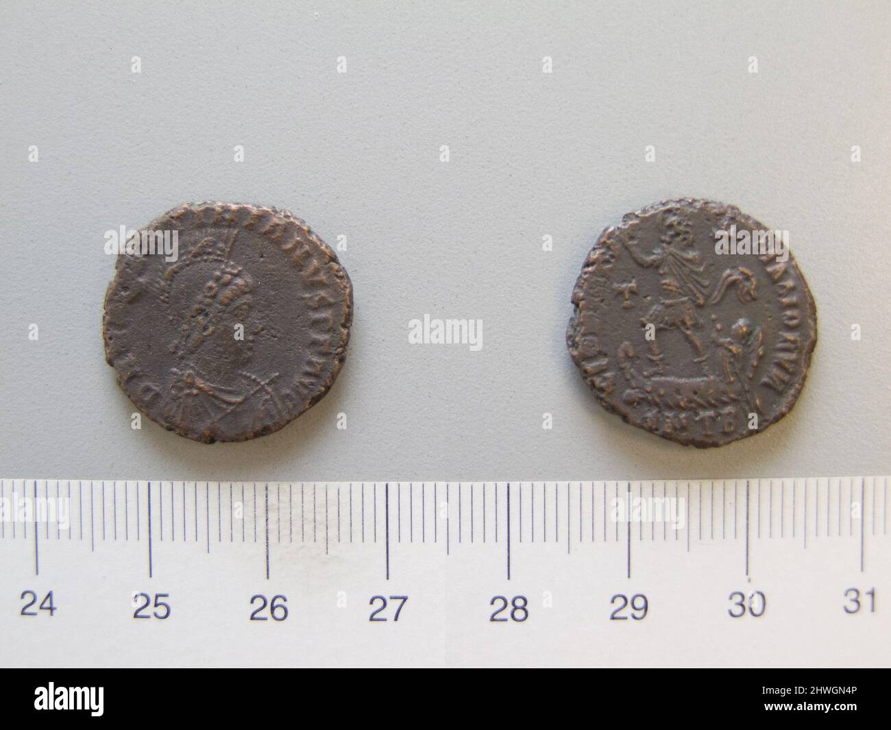 1 Nummus of Valentinian II, Emperor of Rome from Antioch. Ruler ...