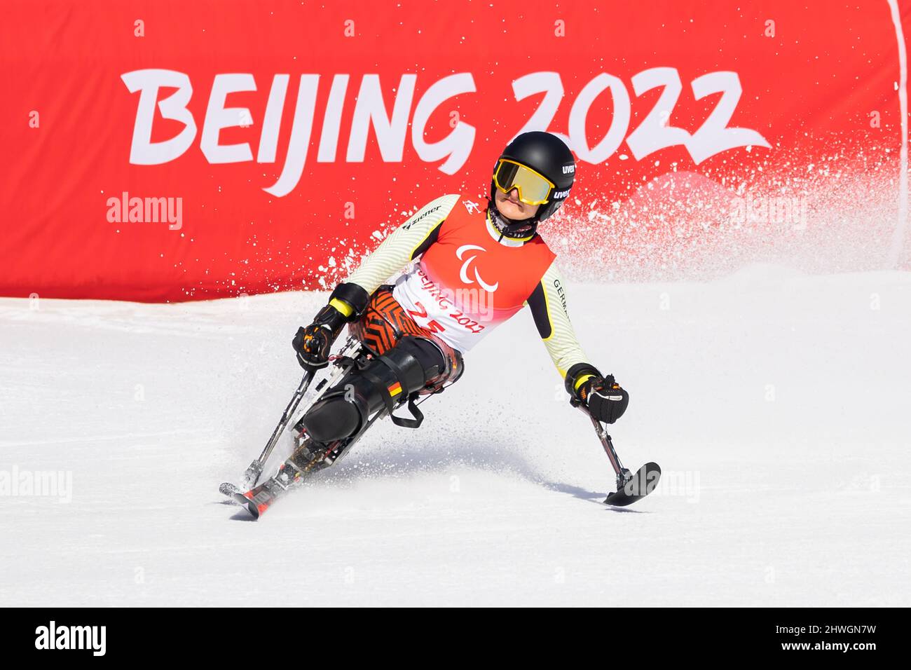 Beijing , China. 06th Mar, 2022. Paralympics, Para Alpine Skiing, Women ...