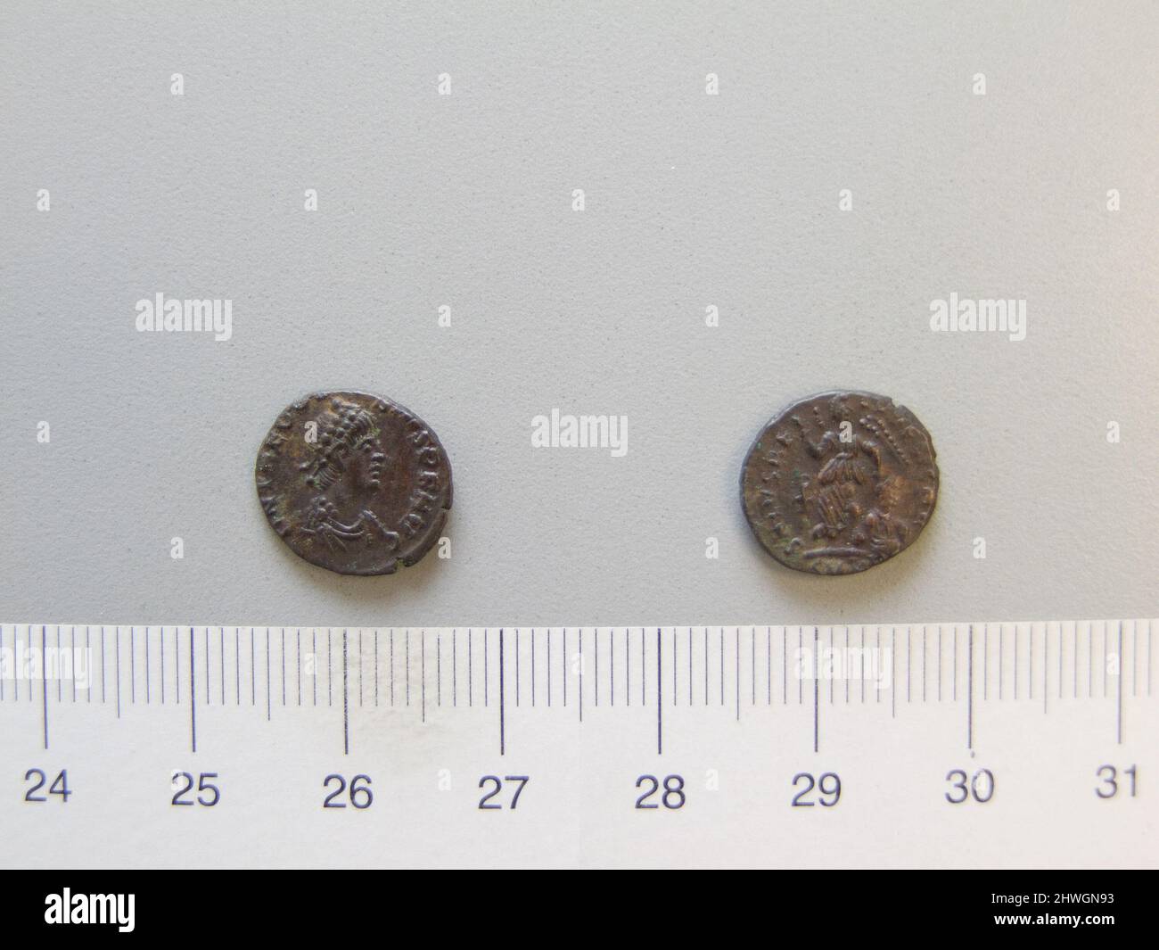 Coin of Theodosius I, Emperor of Rome from Cyzicus. Ruler: Theodosius I ...