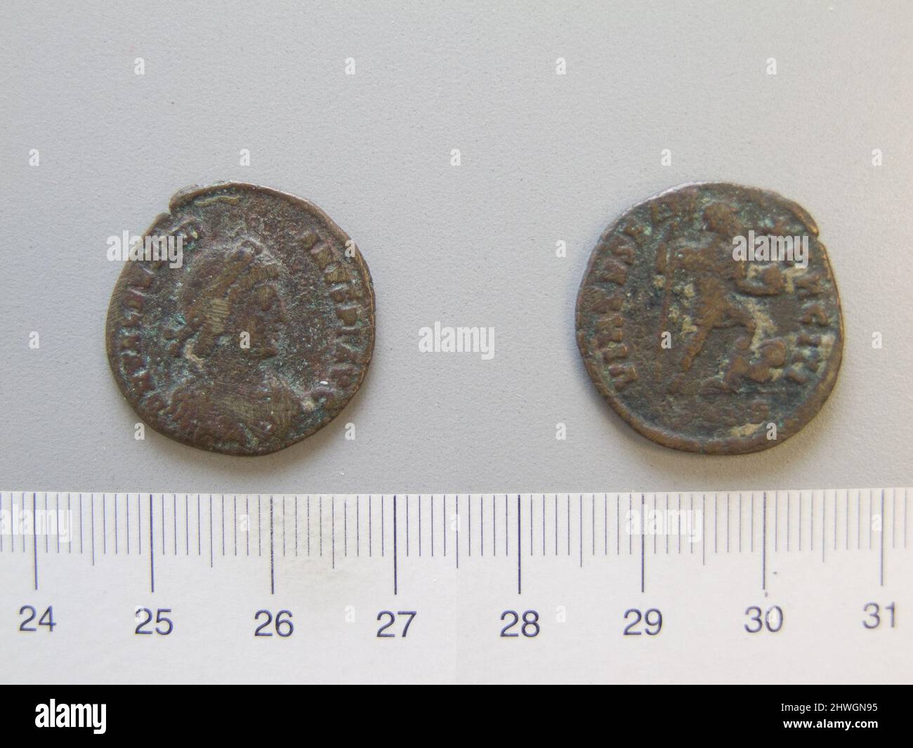 1 Nummus of Valentinian I, Emperor of Rome from Nicomedia. Ruler ...