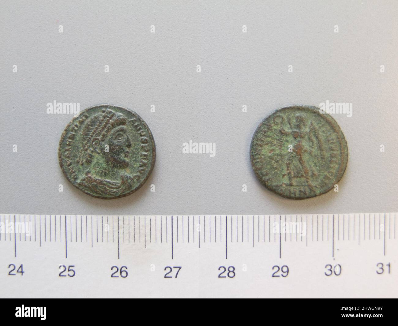 1 Nummus of Valentinian I, Emperor of Rome from Nicomedia. Ruler ...