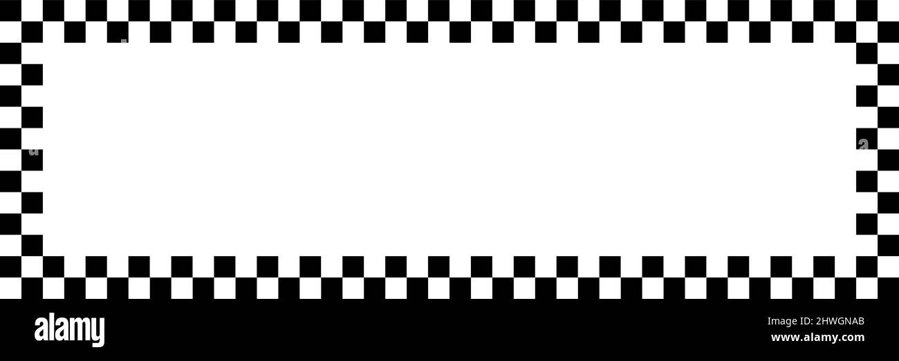 Checkered Flag Border Template