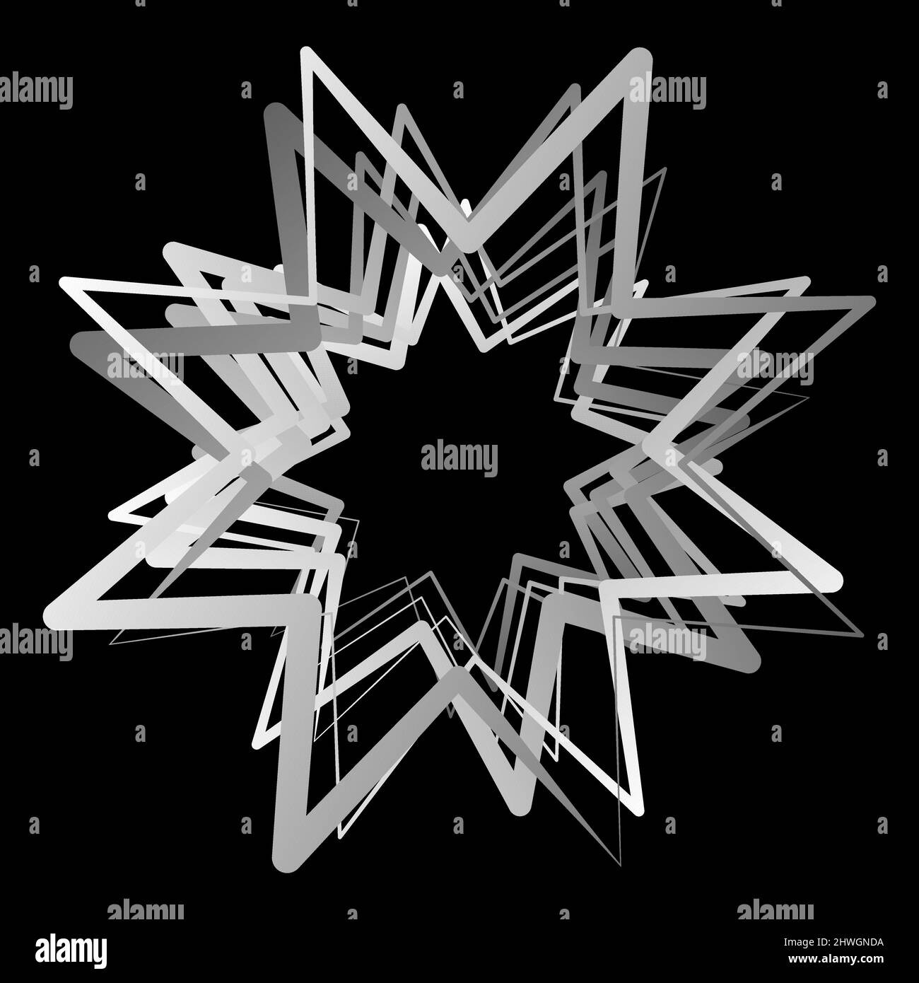 Star vector illustration. Random rotated stars icon, symbol - stock ...