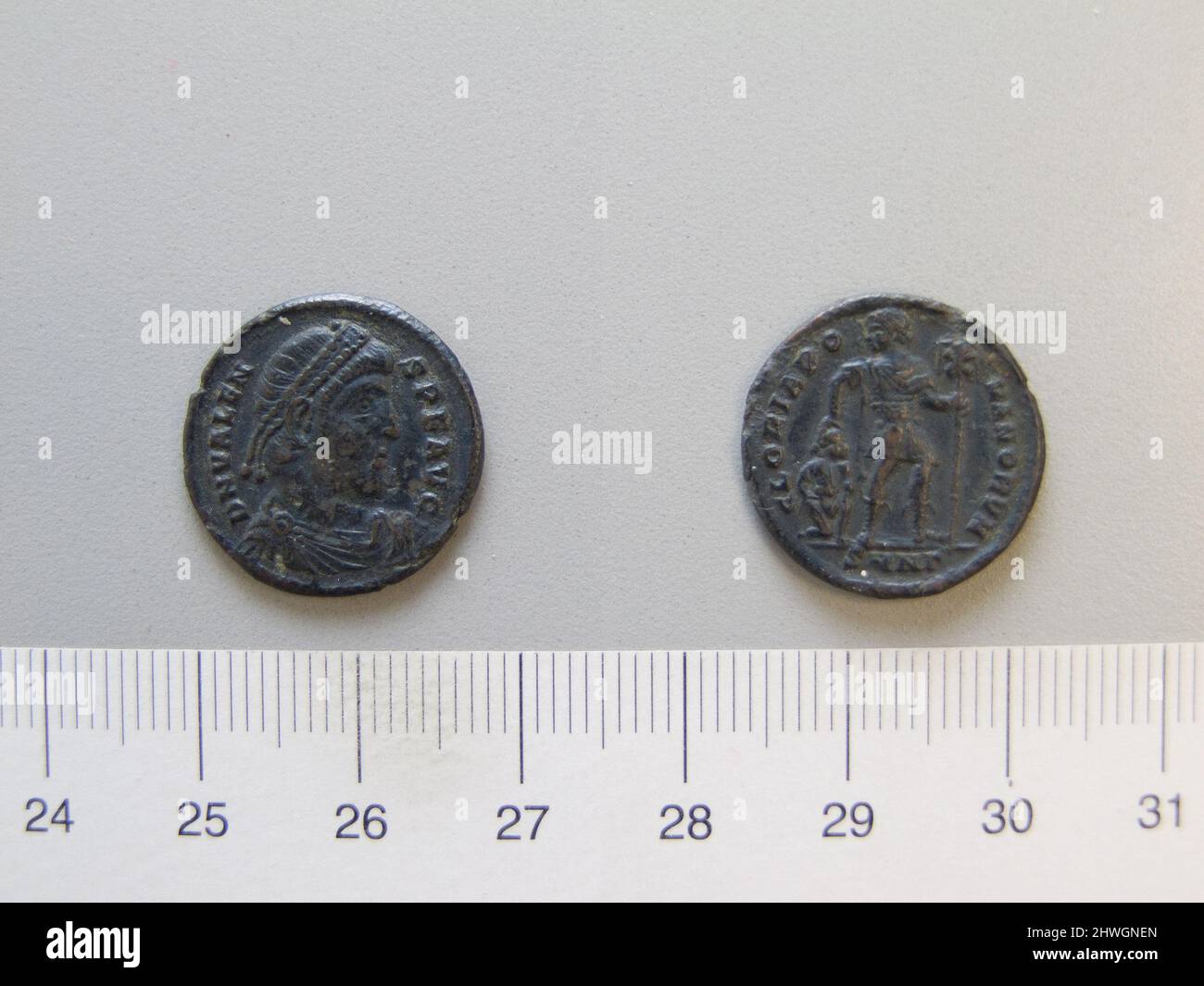 1 Nummus of Valens, Emperor of the Roman Empire from Nicomedia. Ruler ...
