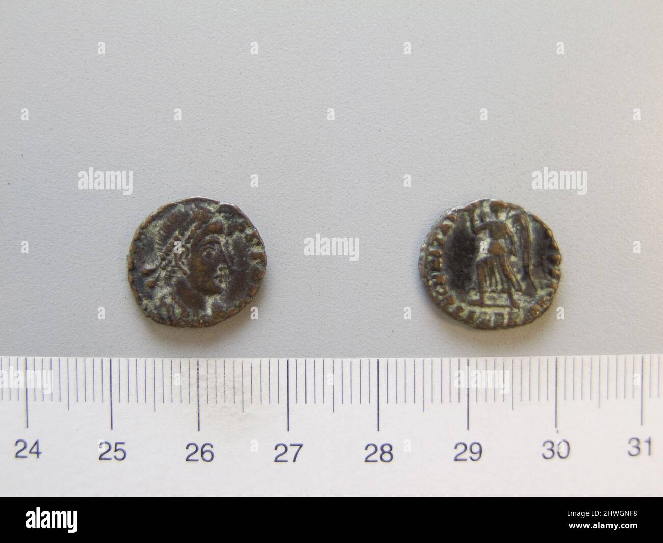1 Nummus of Valens, Emperor of the Roman Empire from Alexandria. Ruler ...