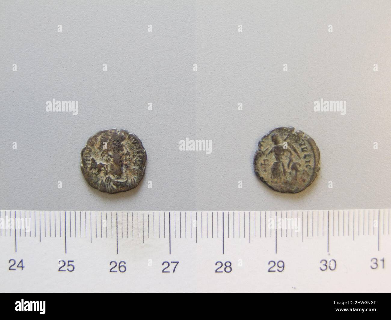1 Nummus of Theodosius I, Emperor of Rome from Unknown . Ruler ...