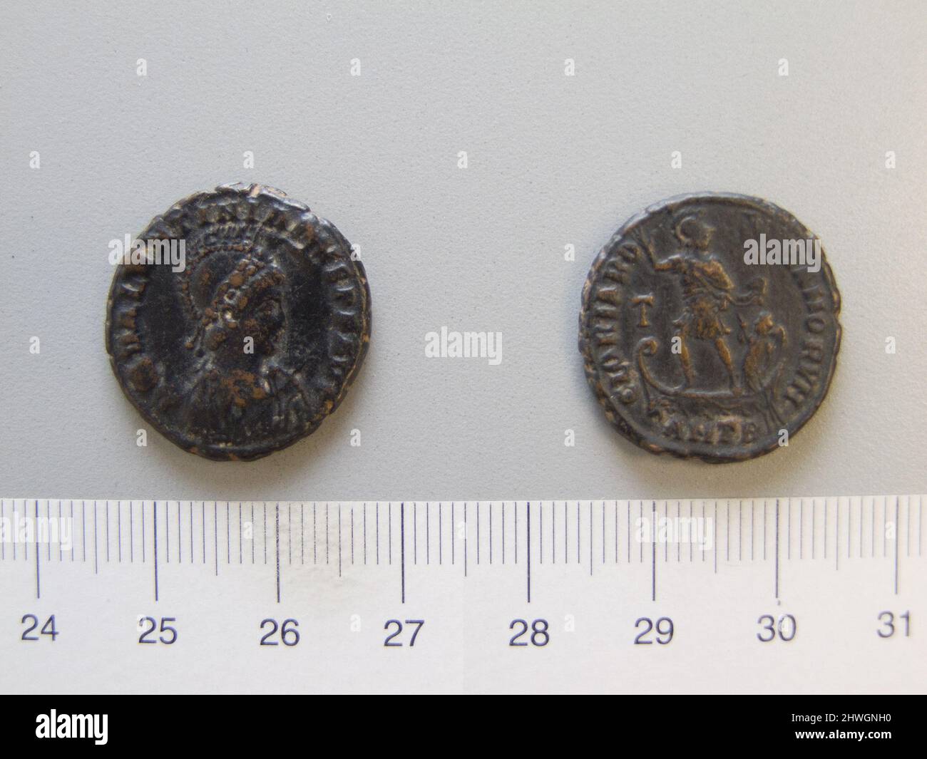 1 Nummus of Valentinian II, Emperor of Rome from Antioch. Ruler ...