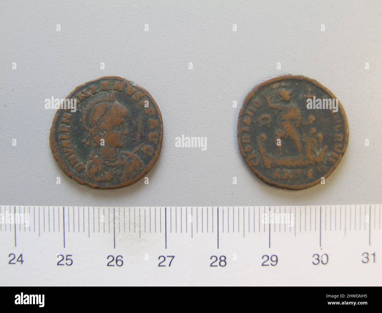 1 Nummus of Valentinian II, Emperor of Rome from Antioch. Ruler ...
