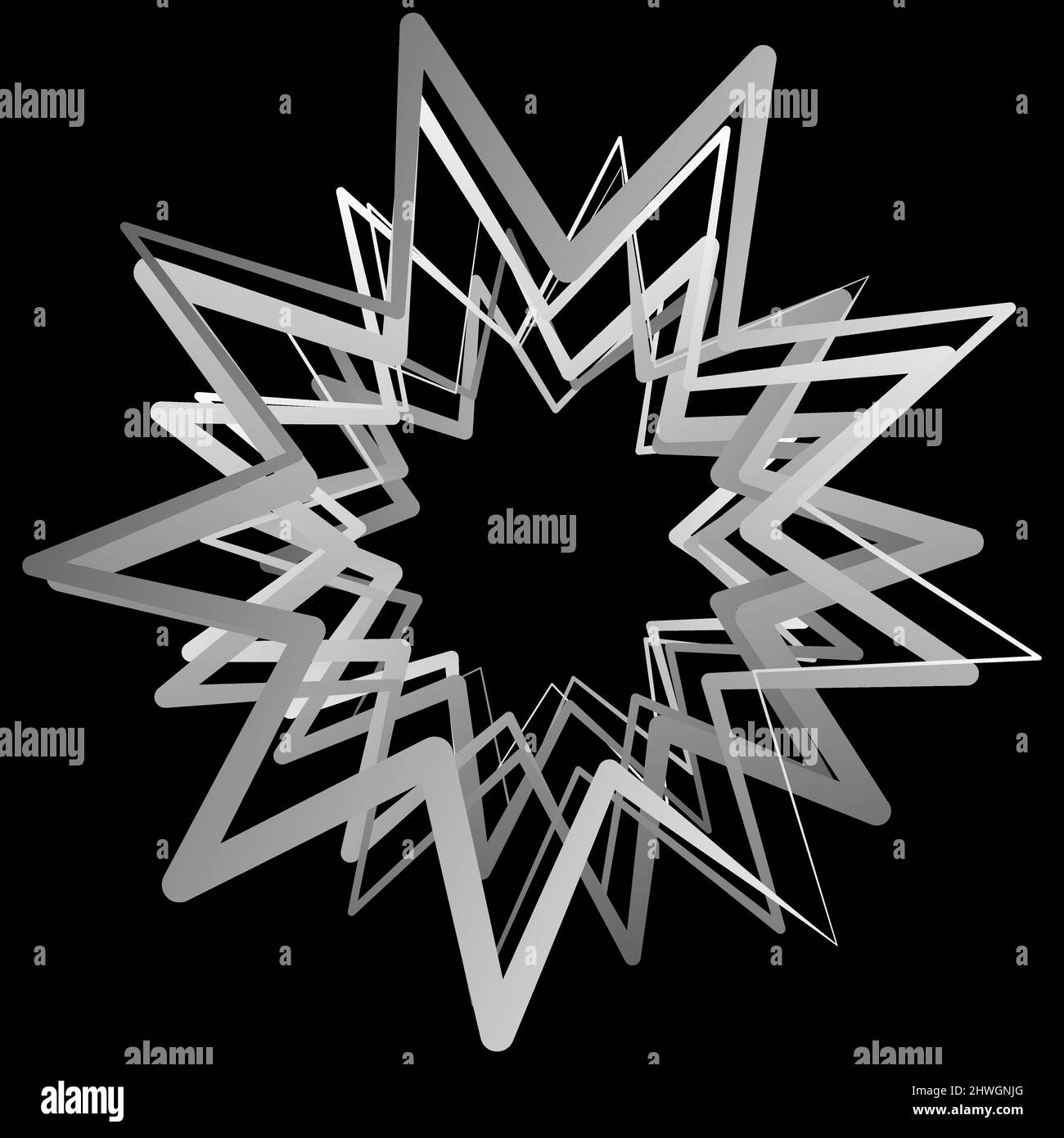 Star vector illustration. Random rotated stars icon, symbol - stock ...