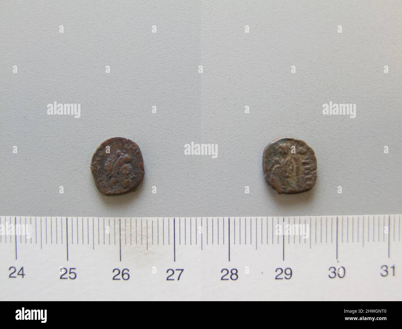 Coin of Valentinian III, Augustus 425 455 from Rome. Ruler: Valentinian ...