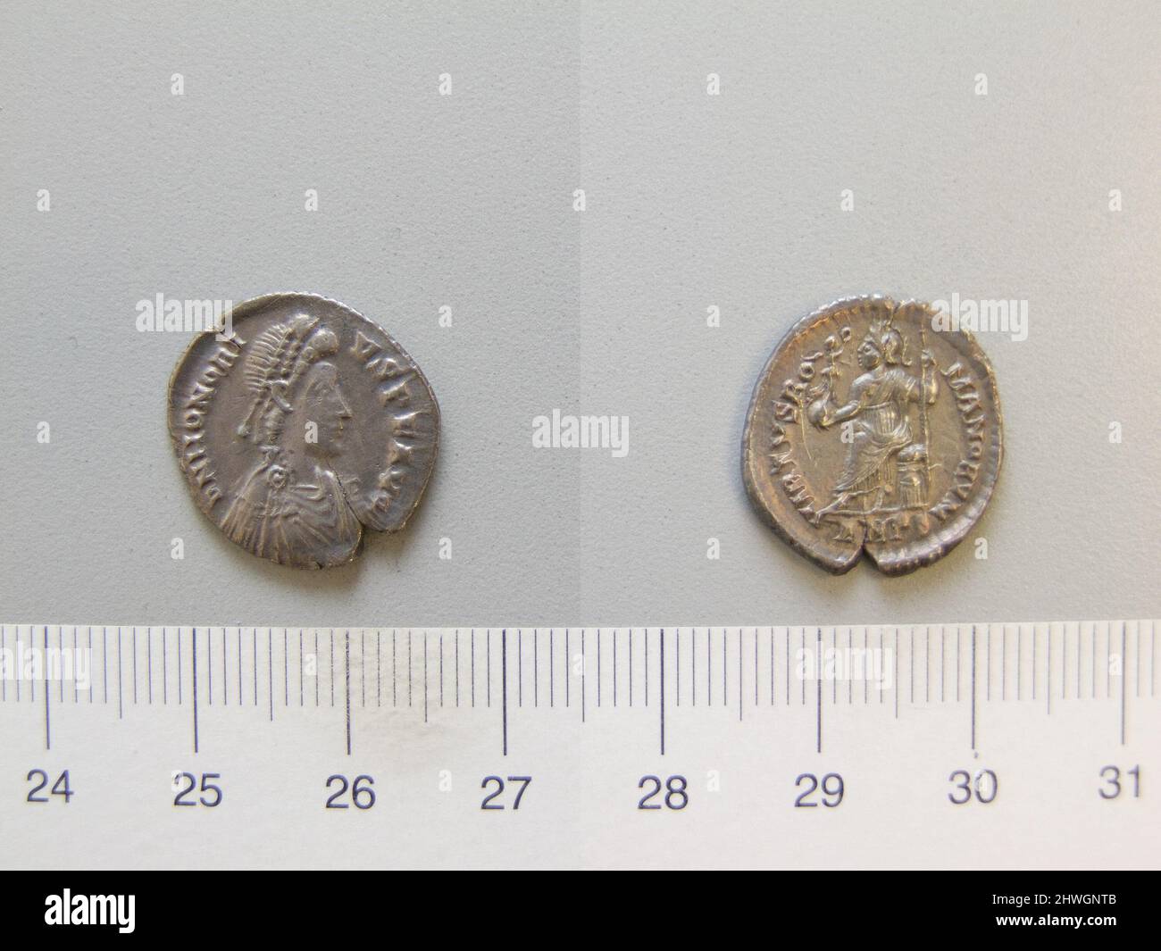 1 Siliqua of Honorius, Flavius, Emperor of Rome from Rome. Ruler ...