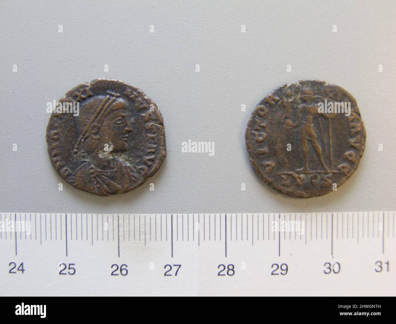 1 Nummus of Magnus Maximus from Lugdunum. Ruler: Magnus Maximus ...