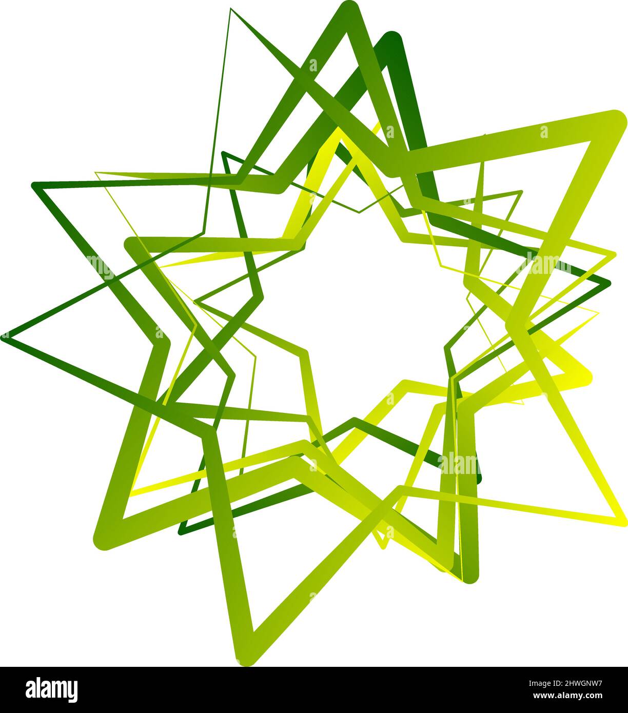 Star vector illustration. Random rotated stars icon, symbol - stock ...