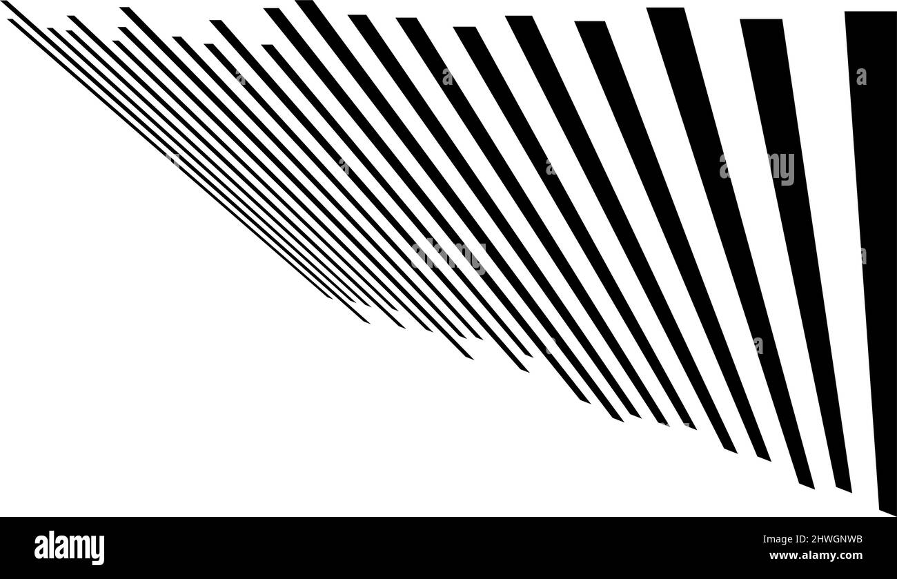 3D lines in perspective, Angled, slanting, oblique and diagonal lines ...