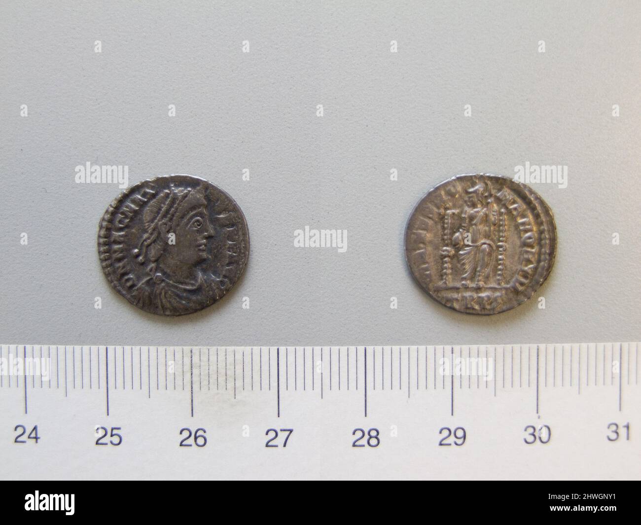 1 Siliqua of Magnus Maximus. Ruler: Magnus Maximus, Emperor of the West ...