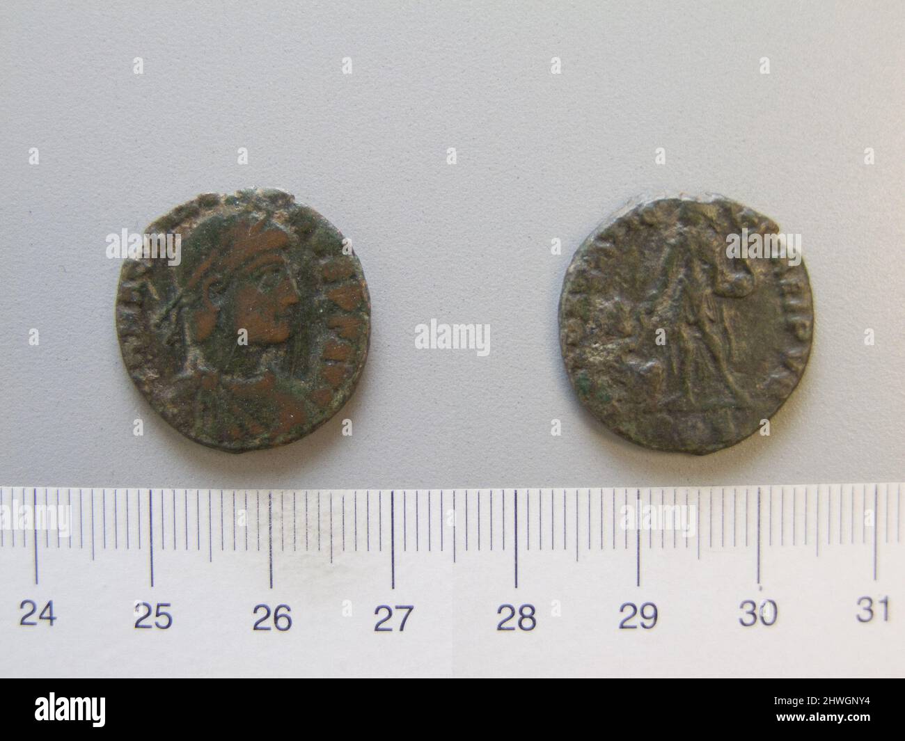 1 Nummus of Magnus Maximus from Lugdunum. Ruler: Magnus Maximus ...