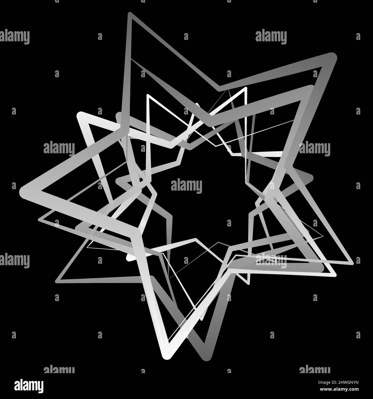 Star vector illustration. Random rotated stars icon, symbol - stock ...