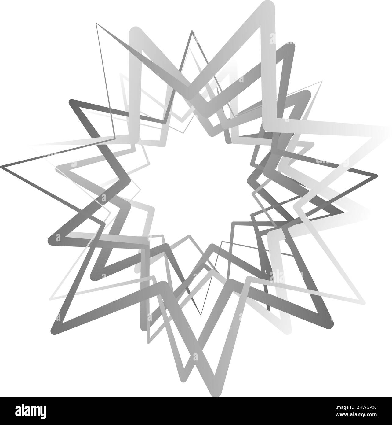 Star vector illustration. Random rotated stars icon, symbol - stock ...