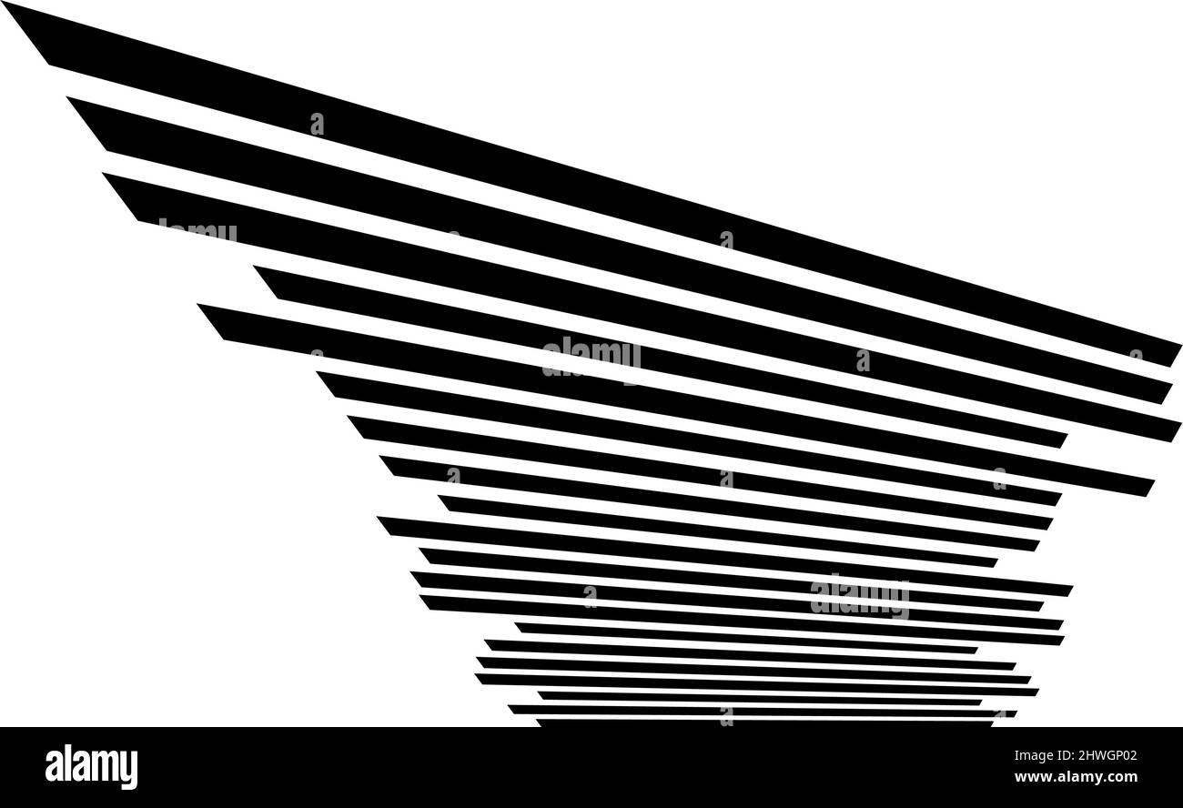 3D lines in perspective, Angled, slanting, oblique and diagonal lines ...