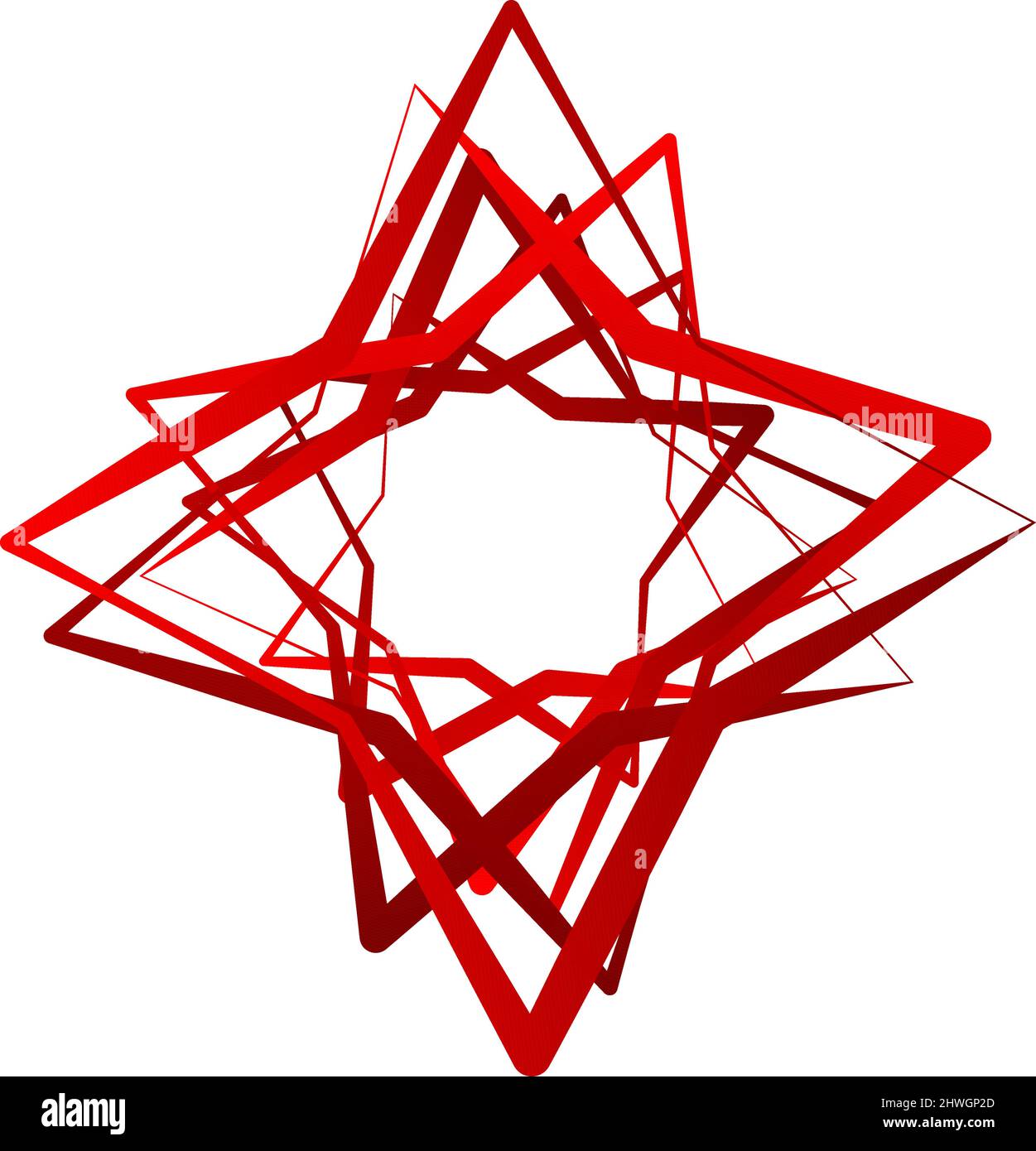 Star vector illustration. Random rotated stars icon, symbol - stock ...