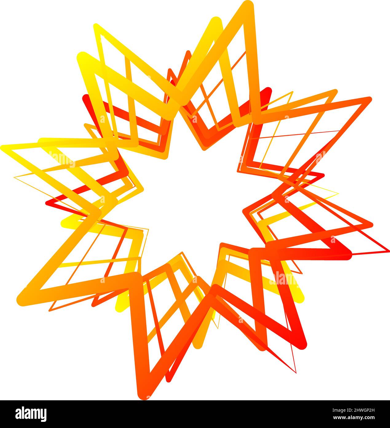 Star vector illustration. Random rotated stars icon, symbol - stock ...