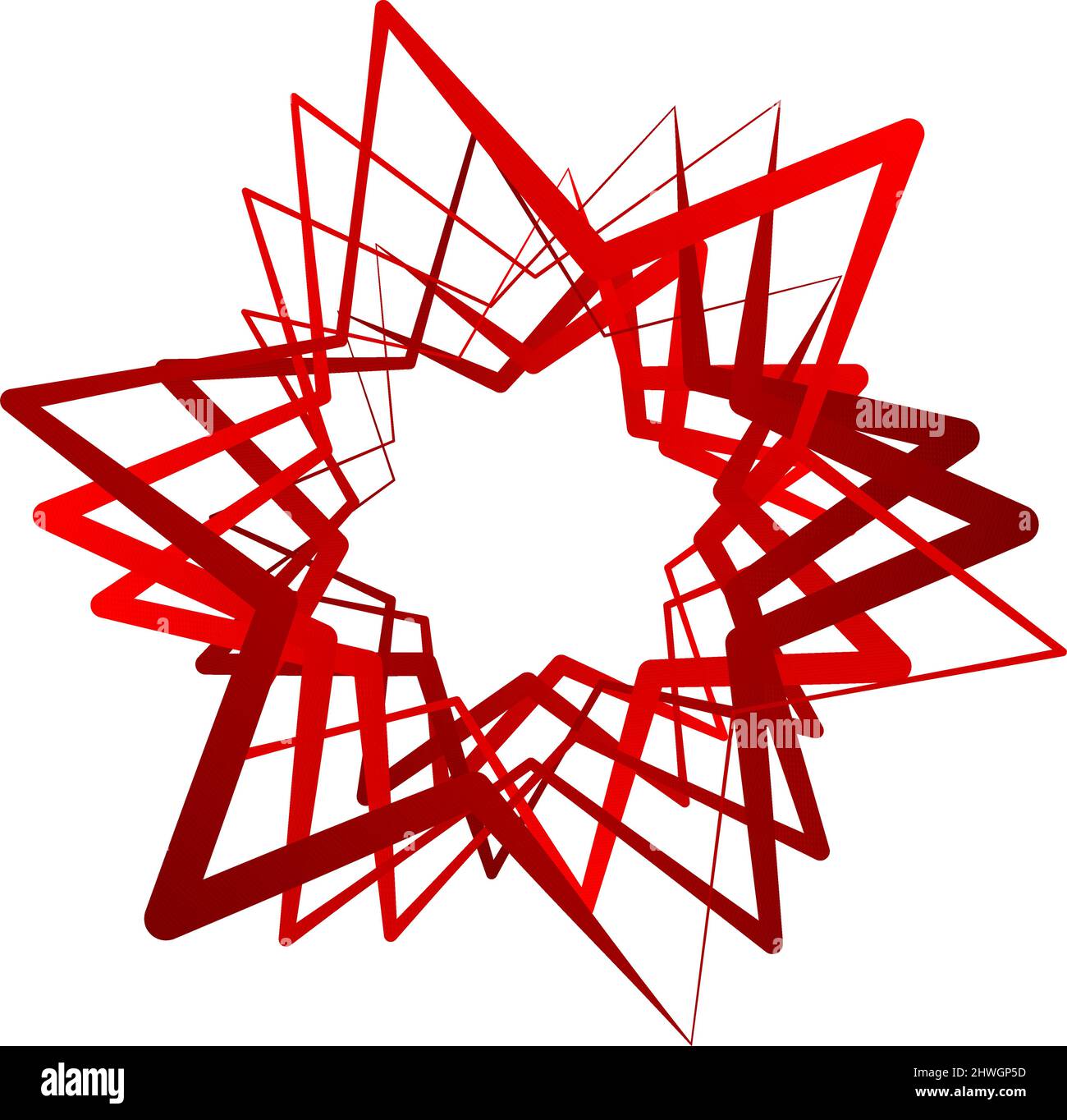 Star vector illustration. Random rotated stars icon, symbol - stock ...