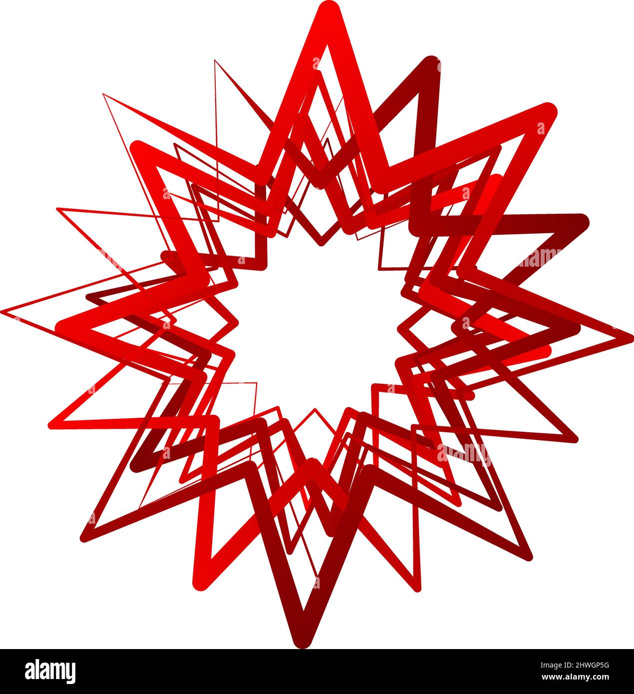 Star vector illustration. Random rotated stars icon, symbol - stock ...