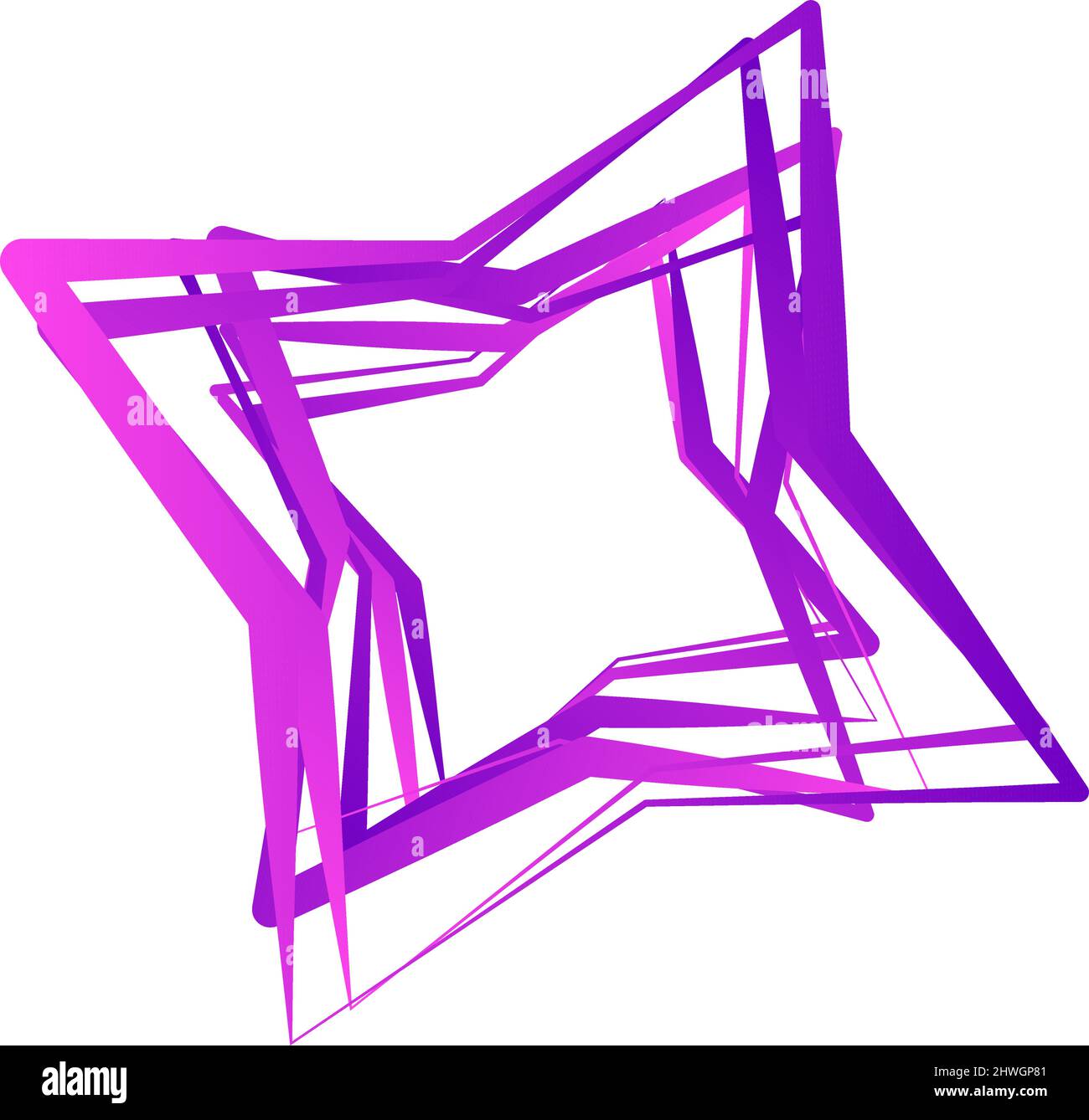 Star vector illustration. Random rotated stars icon, symbol - stock ...