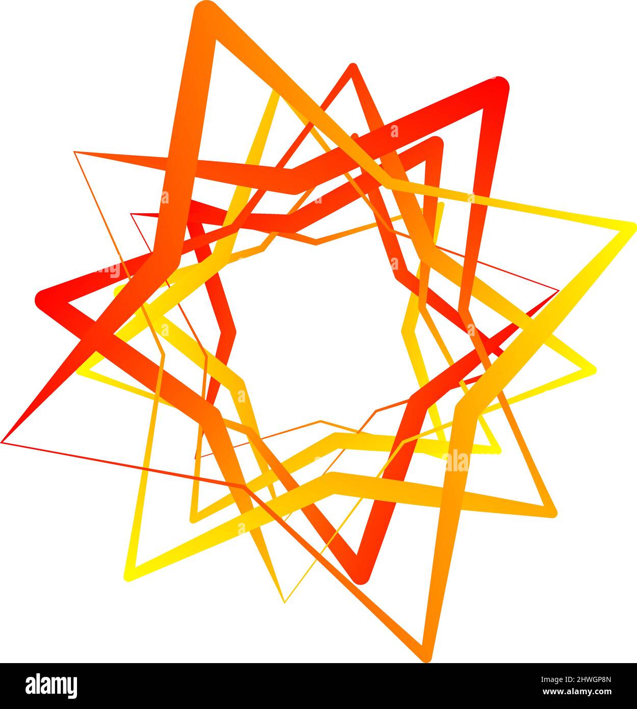 Star vector illustration. Random rotated stars icon, symbol - stock ...